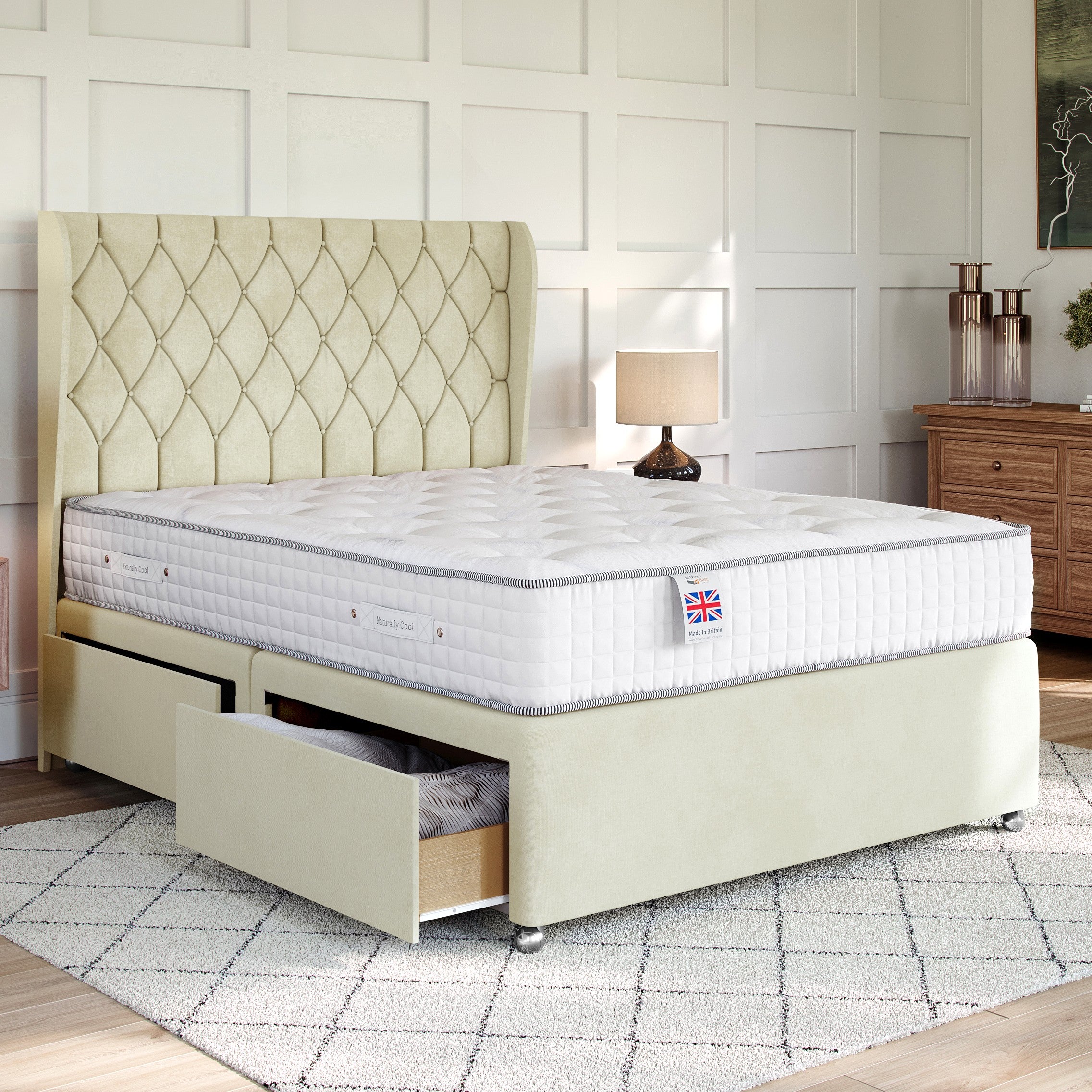 Artisan Luxury Platform Top Divan Bed Base Only Divan Base Direct