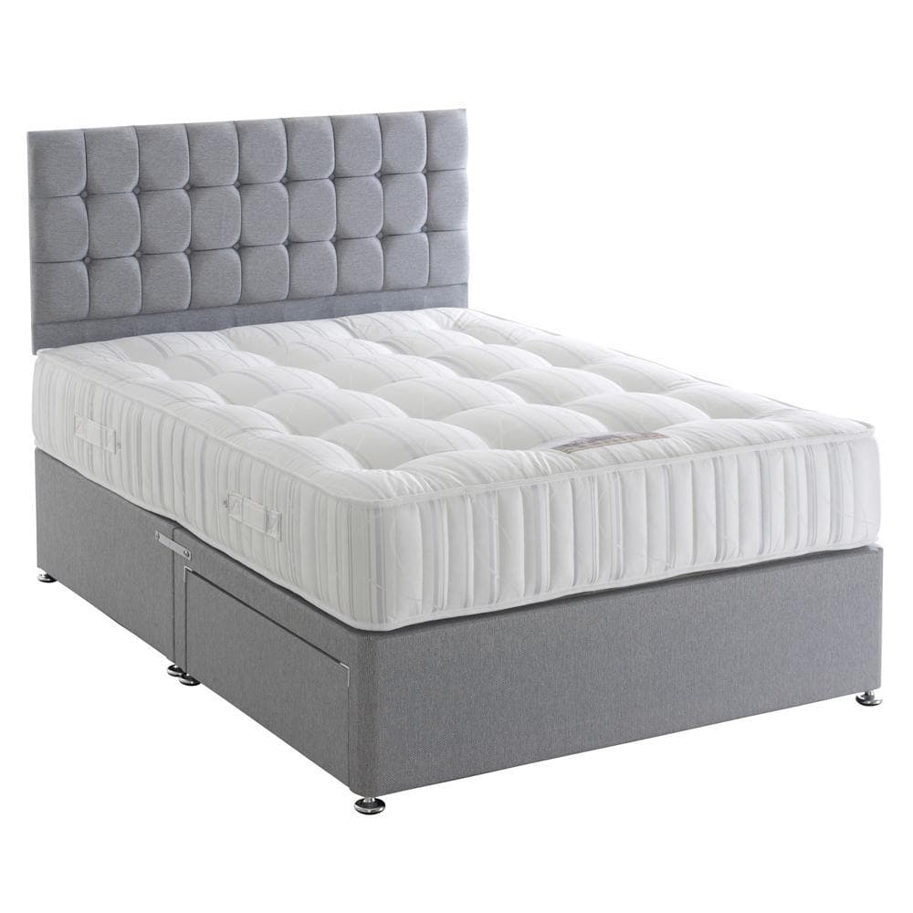 Dura Beds Balmoral Damask 1000 Pocket Sprung Hotel Divan Bed Set ...