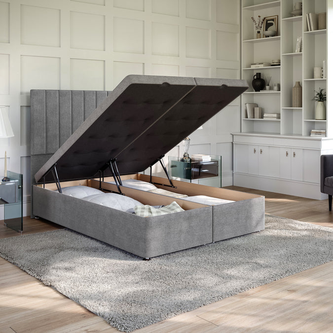 Signature Ottoman Storage End Lift Divan Bed Base | Divan Base Direct