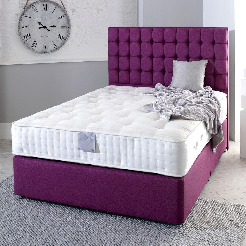 Shire Ellesmere 2000 Pocket Sprung Natural Fillings Hotel Divan Bed Se ...
