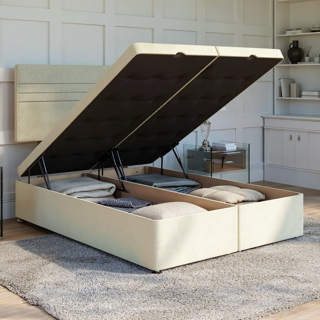 Richmond Ottoman Bed Set with Strutted Headboard – Divan Base Direct