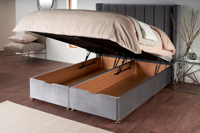 Signature Ottoman Storage End Lift Divan Bed Base | Divan Base Direct