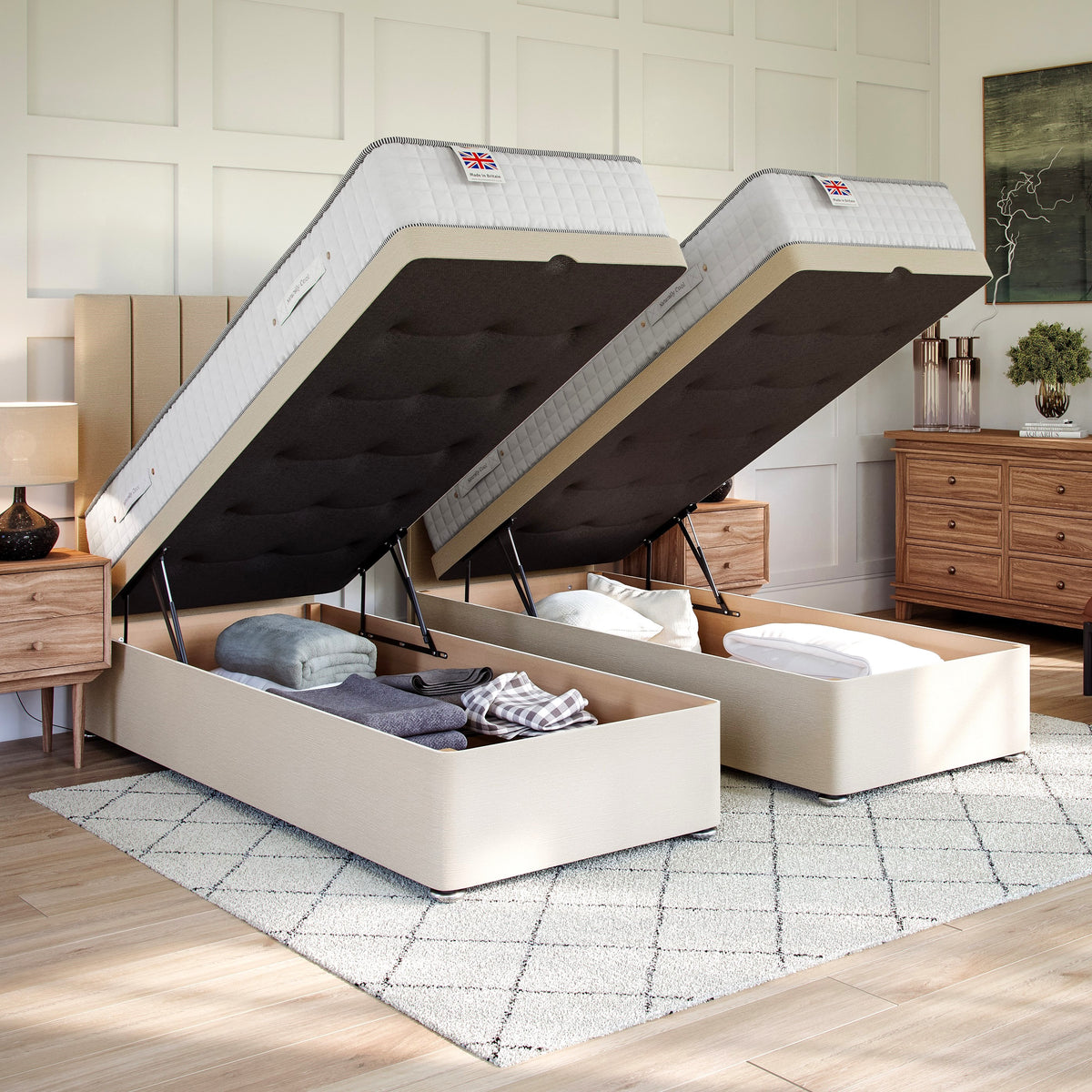 Zip and Link Platform Top Divan Bed Base Only | Divan Base Direct