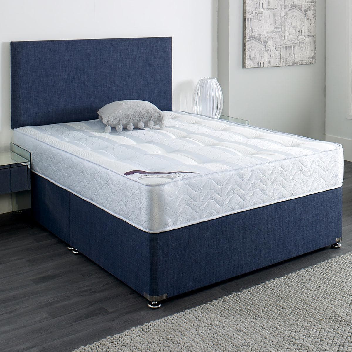 Dura Beds Ashleigh Damask Orthopaedic Sprung Hotel Divan Bed Set ...