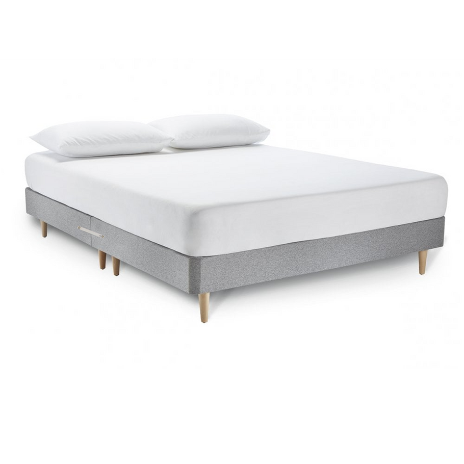 Low Divan Base on Wooden Legs Available in Single, Double & King Size ...