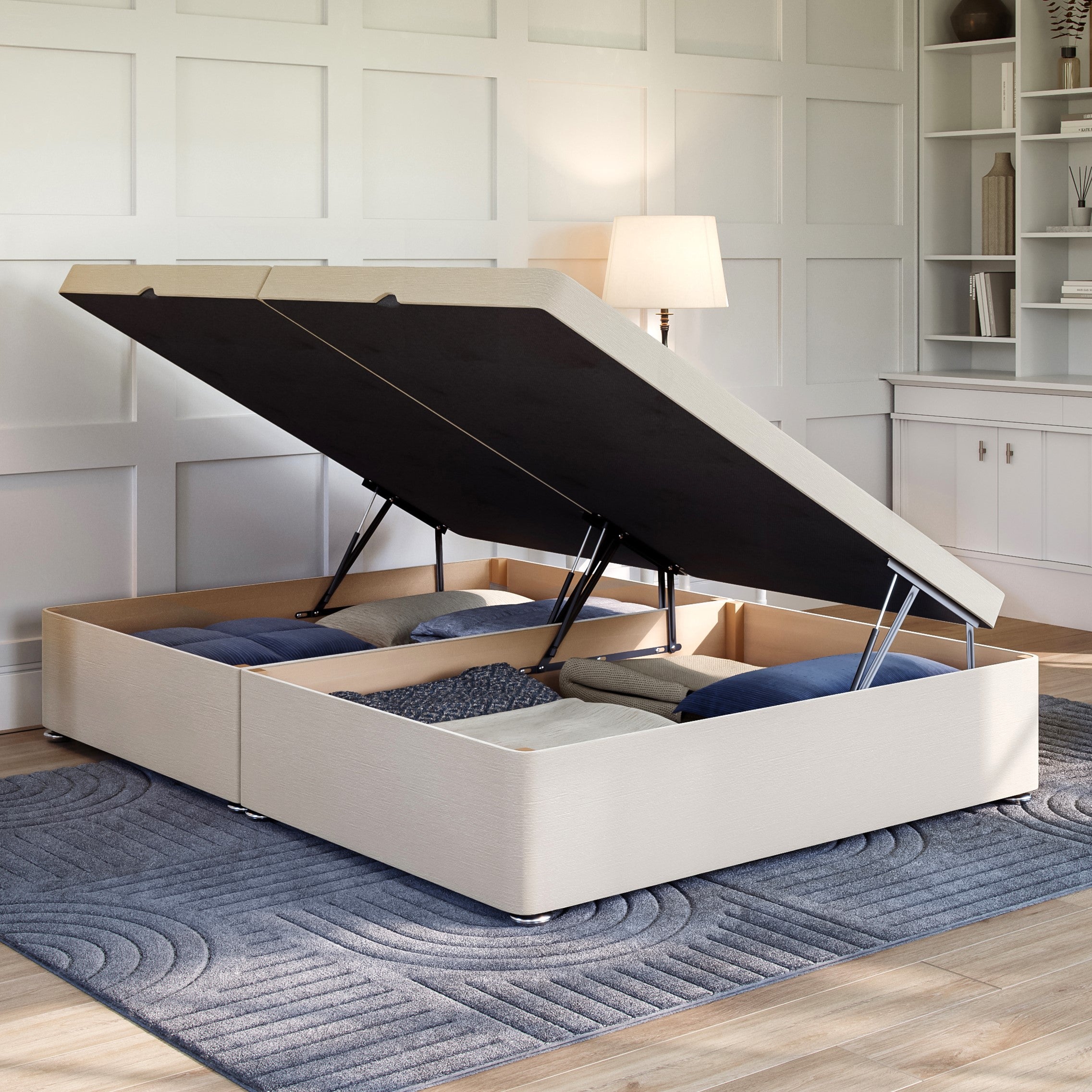 Queen bed and base store