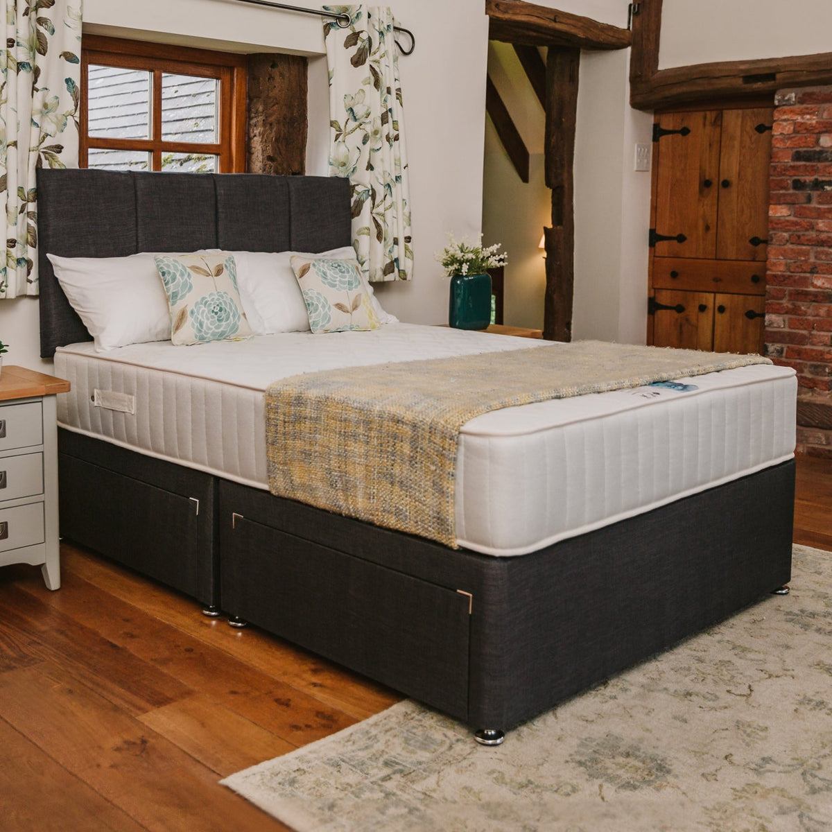 Topaz Back Care Orthopaedic Sprung Divan Bed Set | Free Delivery ...