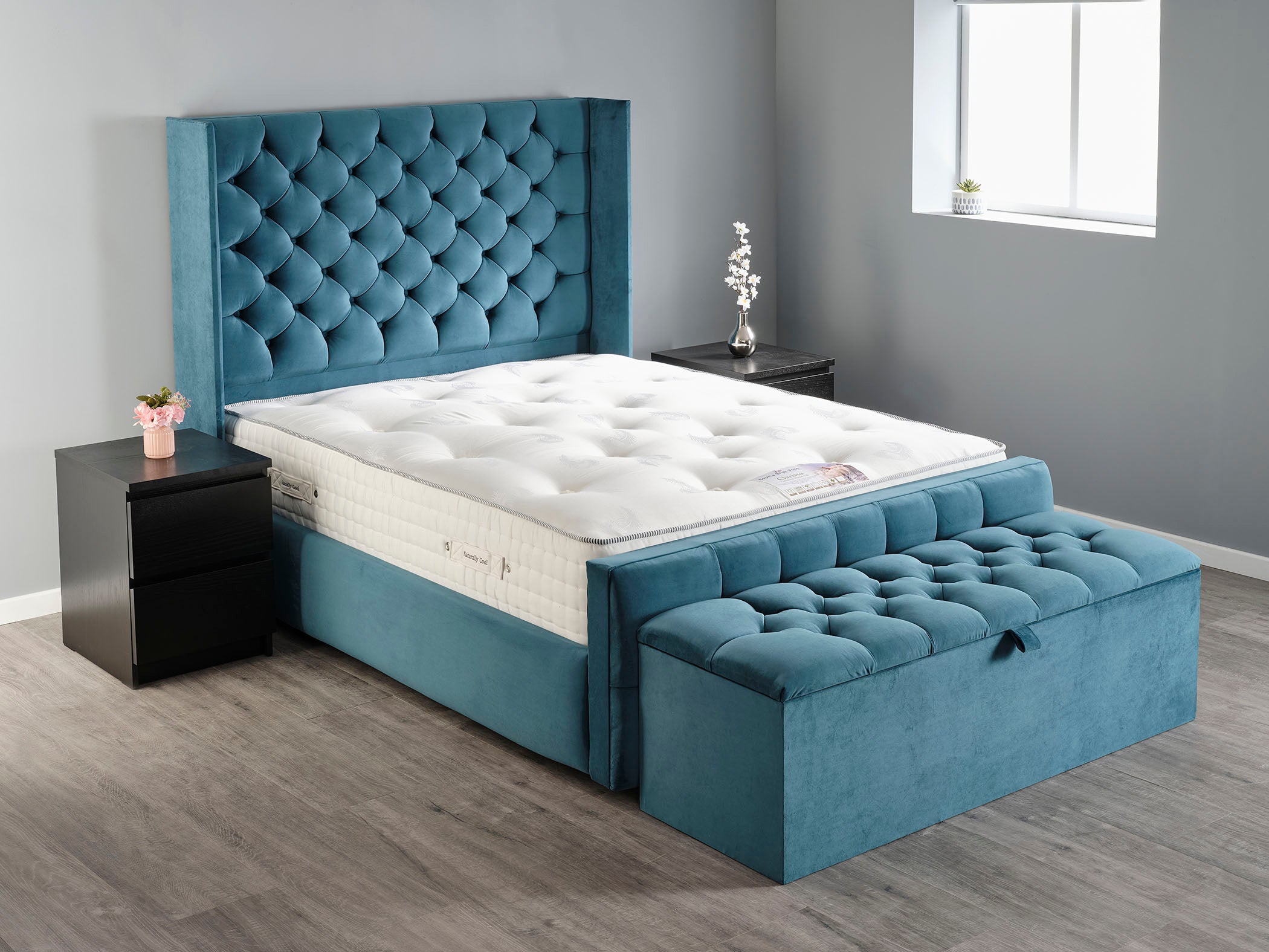 Ottoman Storage Box Vega - Available in Single, Double, King and Super King