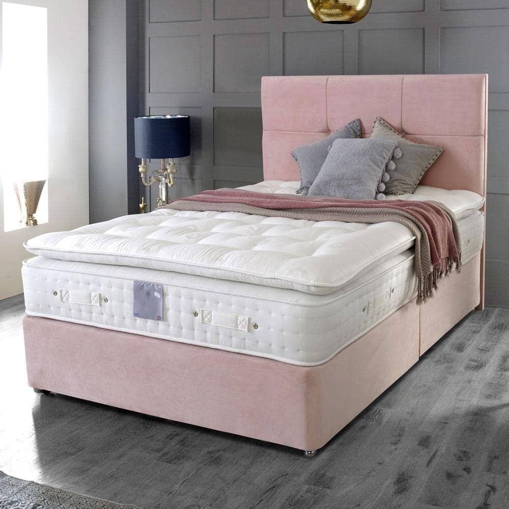 Shire Brecon 3000 Pocket Sprung Natural Fillings Pillow Top Divan Bed ...